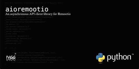 GitHub Ivgg Me Aioremootio An Asynchronous API Client Library For Remootio Written In Python
