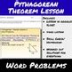 Pythagorean Theorem Lesson Word Problems By Shawn Henry TPT