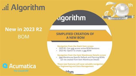 Algorithm Inc On Linkedin New In Acumatica 2023 R2 Simplified