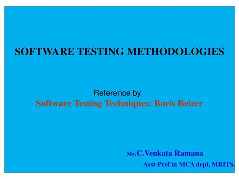 Ppt State Graphs In Software Testing Methodologies Powerpoint