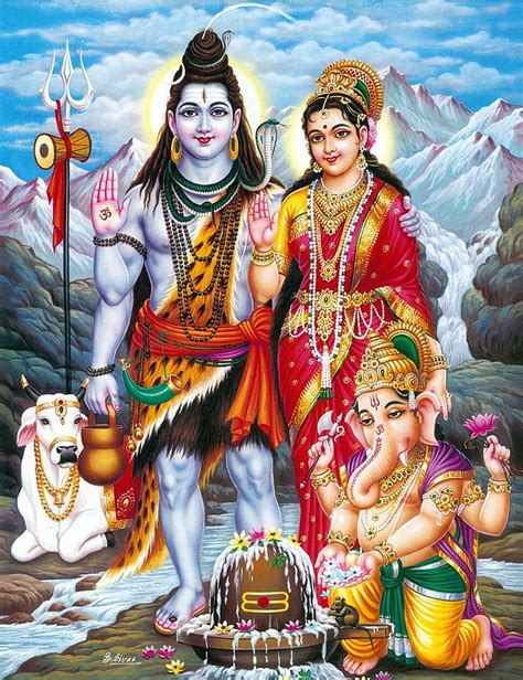 Shiva, Parvati, Ganesha with Nandi, shiv darbar HD phone wallpaper | Pxfuel