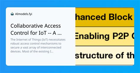 Collaborative Access Control For Iot A Blockchain Approach Ai