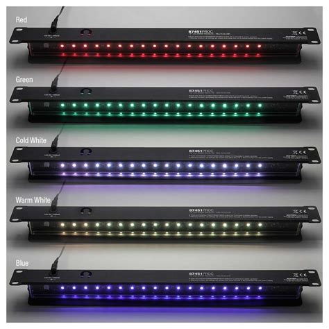 Adam Hall 19 Multicolour Led Array Rack Light 1u At Gear4music