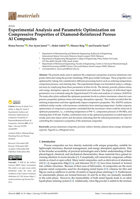 Pdf Experimental Analysis And Parametric Optimization On Compressive