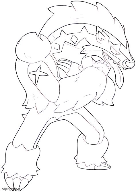 Obstagoon Pokémon Coloring Page