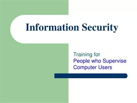 PPT Information Security PowerPoint Presentation Free Download ID