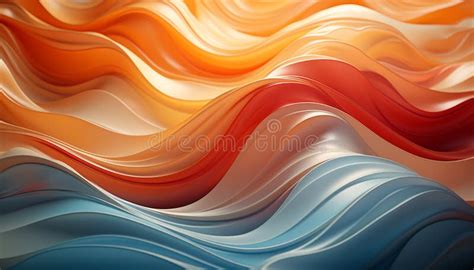 Abstract Backdrop With Multi Colored Wave Pattern Modern Striped Design Generated By Ai Stock