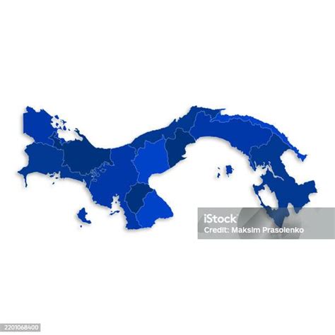 국경이 강조 표시된 지역 주 흰색 배경에 고립된 파나마 지도 파나마의 템플릿 지도 자세한 벡터 그림입니다 0명에 대한 스톡 벡터 아트 및 기타 이미지 Istock