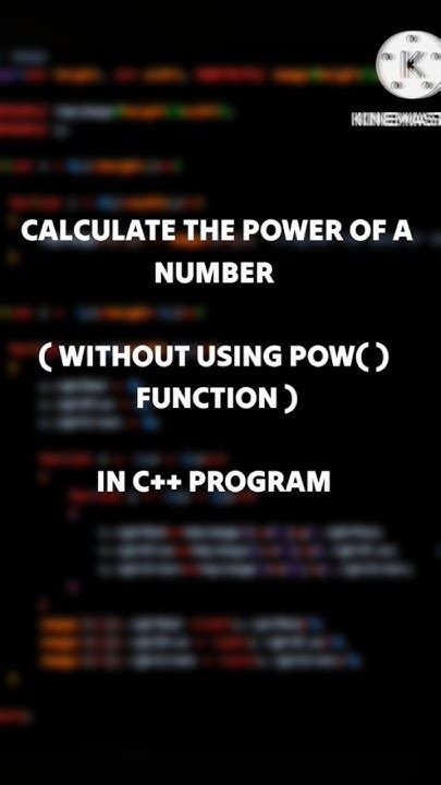 Calculate The Power Of Number Without Using Pow Function Programming Coding Shorts