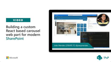 community demo building a custom react based carousel web part for
