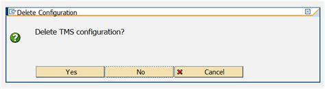 Could Not Delete Local Tms Configuration