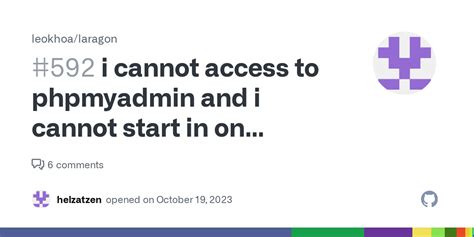I Cannot Access To Phpmyadmin And I Cannot Start In On Laragon Either