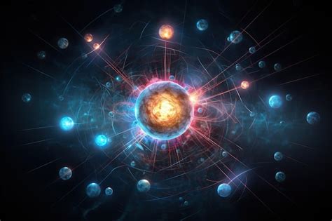 Premium AI Image The Atomic Nucleus Is The Small Dense Region Consisting Of Protons And