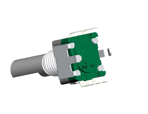 Vertical Digital Incremental Rotary Encoder With Push Switch 05mm Travel
