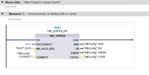 Using Modbus TCP Communication Aurora Vision