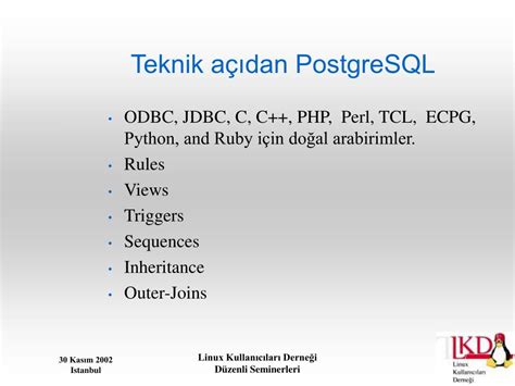 Ppt Postgresql Veritabanı Sunucusu Powerpoint Presentation Free