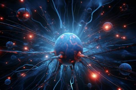 Premium AI Image Neurological Brain Visualization Exploring The Field Generative AI