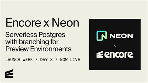 Weve Added Full Support For Neon Serverless Postgres — Launch Week Day