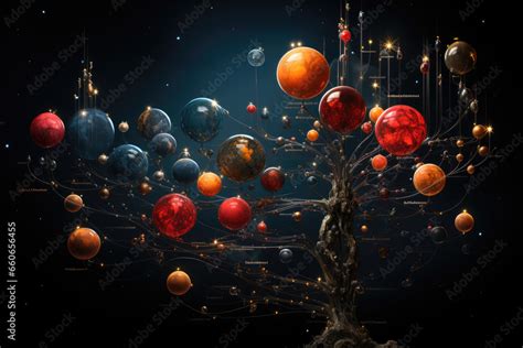 A Theoretical Diagram Illustrating The Branching Pathways Of Infinite Universes Diverging From