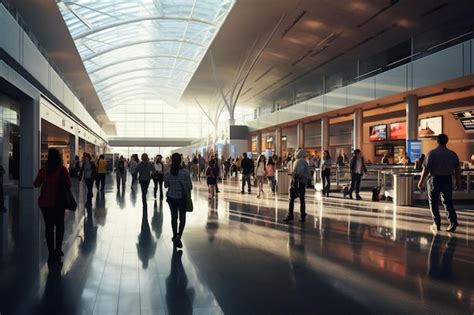 Premium Ai Image A Rendering Of The Inside Of The Terminal