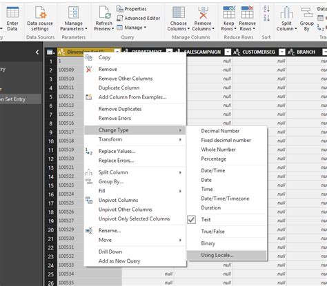 Sql Column Conflicts With The Type Of Other Columns In The Unpivot