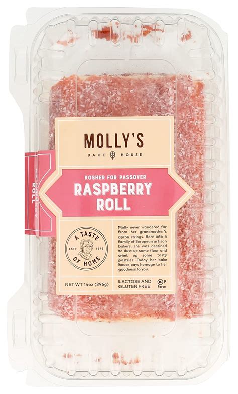 Mollys Bakehouse Raspberry Roll 14 Oz Grocery And Gourmet