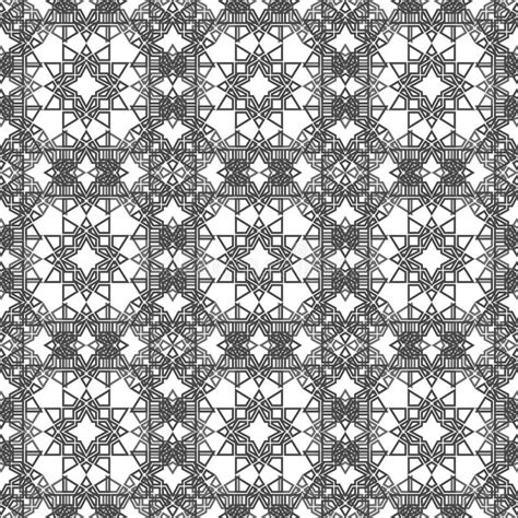 Vector Modern Geometry Pattern Hexagon Abstract Geometric Background Trendy Print Monochrome