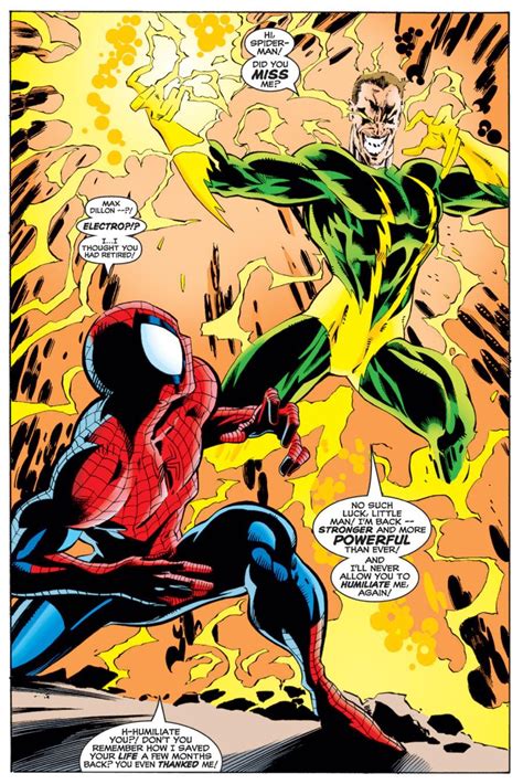 Electro Man Spiderman Comic