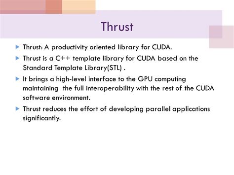 Lecture 17 Cuda Thrust Template Library Kyu Ho Park May 31 2016 Ref 1
