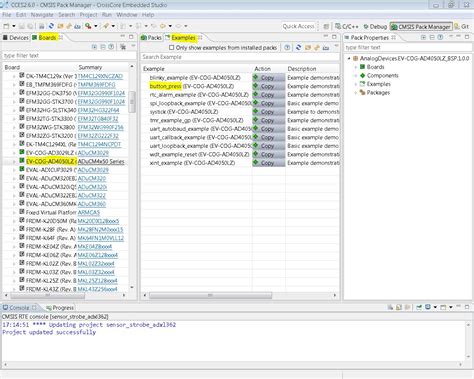 EV COG AD LZ With CrossCore Embedded Studio Analog Devices Wiki
