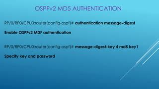 OSPFv2 On IOS XR PPTX Computer Networking Computing