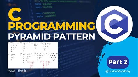 C Program to print Pyramid Star & Patterns | 10 Different Patterns program in this video | Part ...