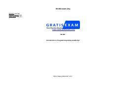 Exam 98 382 Javascript Pdf 98 382 Exam 24q Number 98 382 Passing Score 800 Time Limit 120
