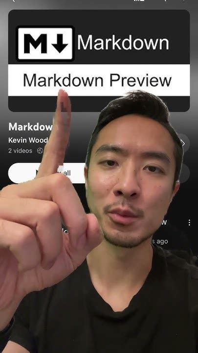 Use Markdown Preview To Render Your Markdown Code In Vs Code Ie Readmemd Youtube