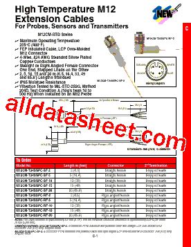 M12CM T24SSPC RF 10 Datasheet PDF Omega Engineering Inc