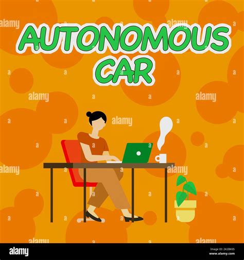 Text Sign Showing Autonomous Car Concept Meaning Vehicle That Can Guide Itself Without Human