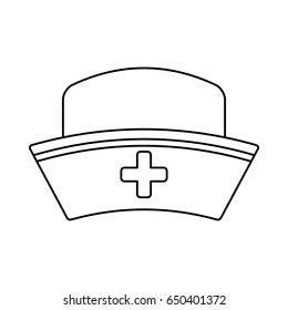 Nurse Hat Line Drawing