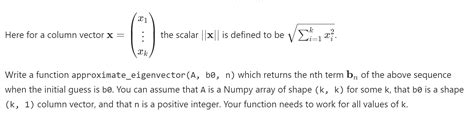 an eigenvector of an x n matrix a is a nonzero