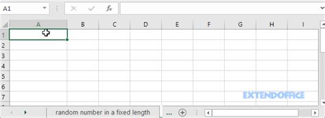 Generate Random Number With The Given Specific Length In Excel
