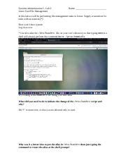 SA Lab Users Permissions Docx Systems Administration I Lab Linux User File Management