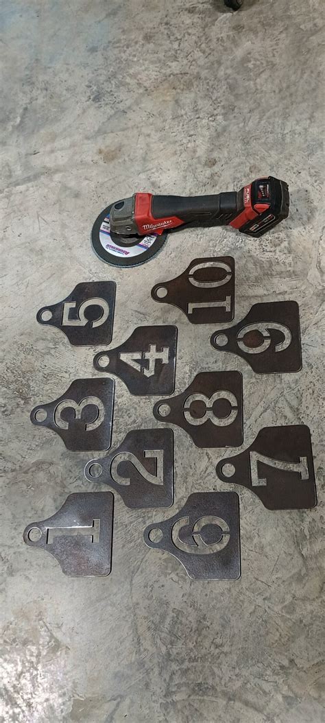 Cattle Ear Tag Number Plates Etsy