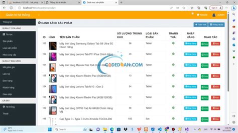 Website Php Thuần Bán Hàng Thương Mại điện Tử Full Báo Cáo Tốt Nghiệp Slide Sàn Giao Dịch