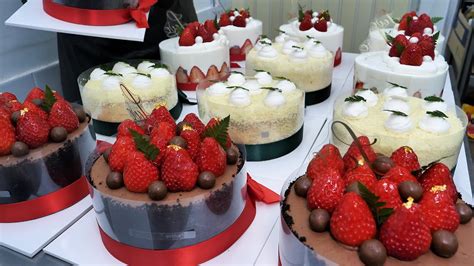 없어서 못먹는 케이크 촉촉한 2가지 생크림케이크 만들기 고구마 딸기 Making Various Fresh Cream