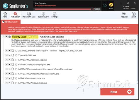 Hacktoolwin32patcherb Removal Report