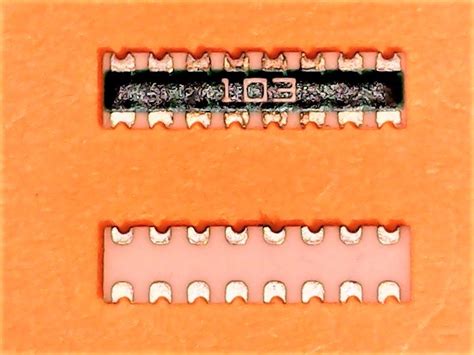 Cts Pn 742c163103jp 10k Ohm X 8 Smd Resistors Array 25 Pieces On Cut