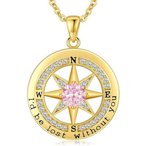 Compass Necklace Compass Jewelry Women Wedding Anniversary Girlfriend
