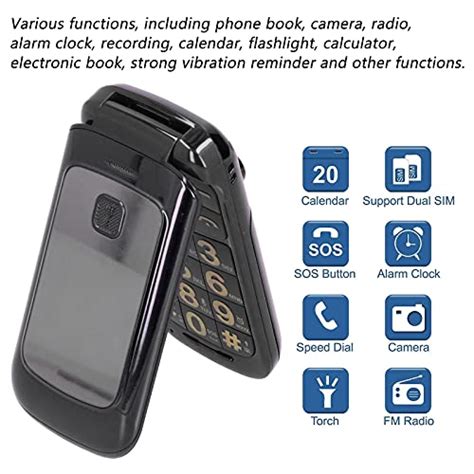 Yoidesu Unlocked Senior Flip Cell Phone G Easy To Use Big Button Phone For Seniors Inches
