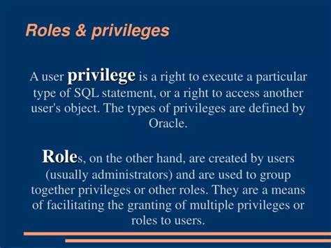 Ppt Roles And Privileges Powerpoint Presentation Free Download Id5524055