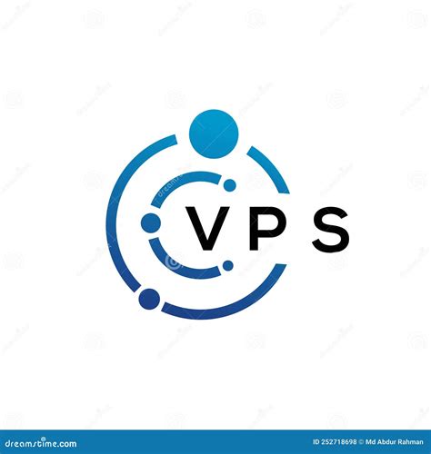 Vps Letter Technology Logo Design On White Background Vps Creative