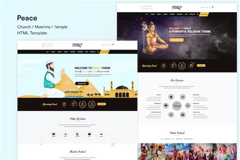 Church Muslims Temple Html Template Web Teması Wordpress Tema Ve